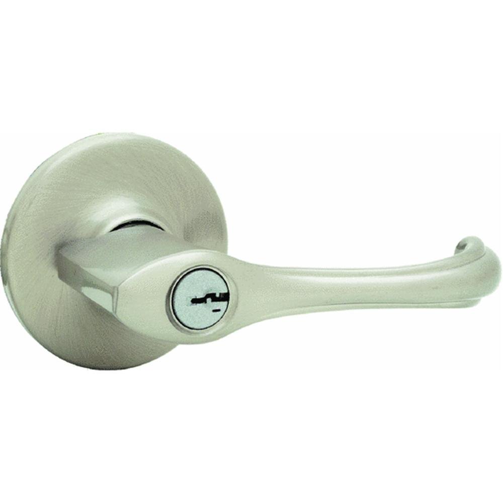 Weiser Lever Entry 1/2" Alfini Satin Nickel Finish Left Or Right Hand Steel Ansi Gr 3