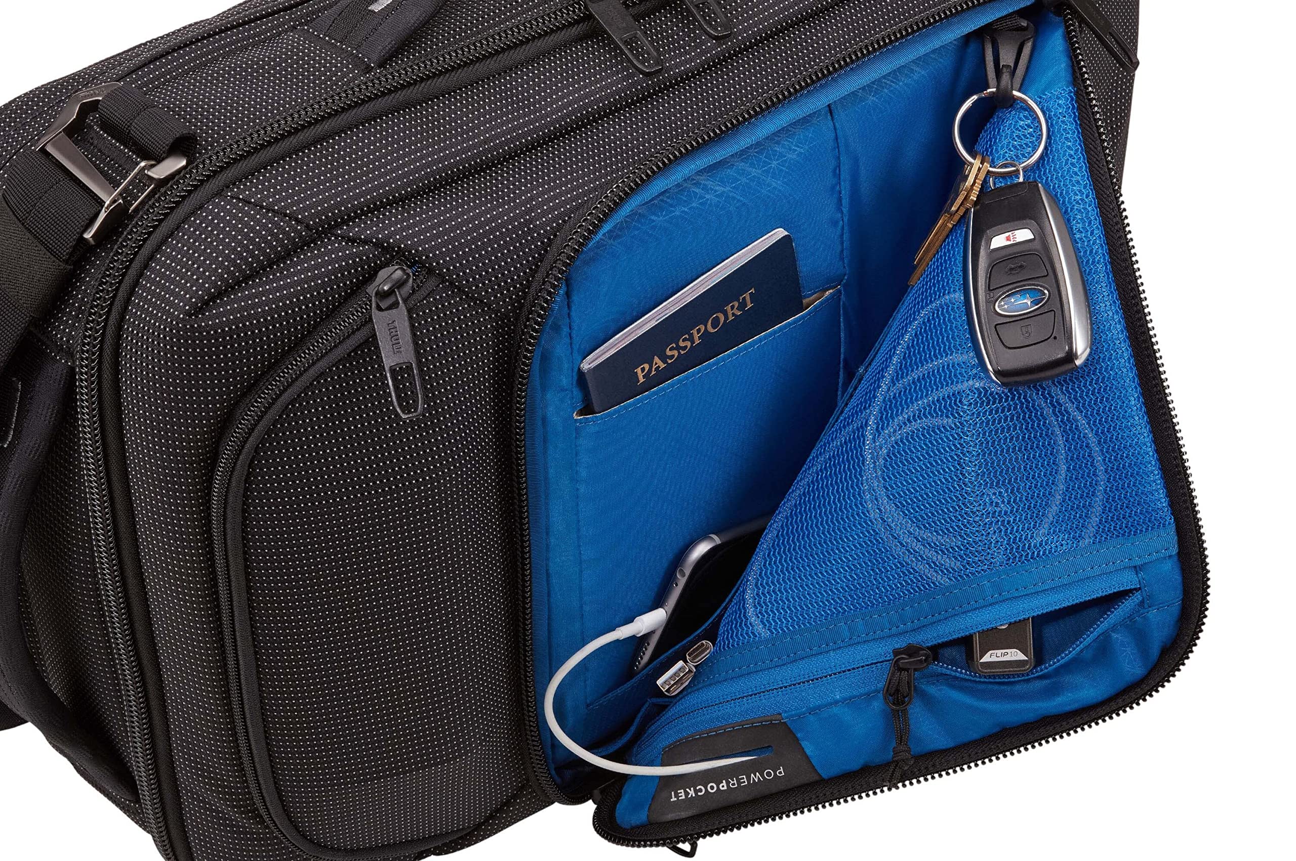 Thule Crossover 2 Laptop Bag 15.6", Black, 17.3 x 5.9 x 12.6 in