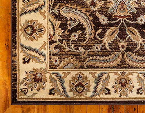 Unique Loom Voyage Collection Traditional Oriental Classic Intricate Floral Design Area Rug (2' 2 x 3' 0 Rectangular, Brown/Gold)