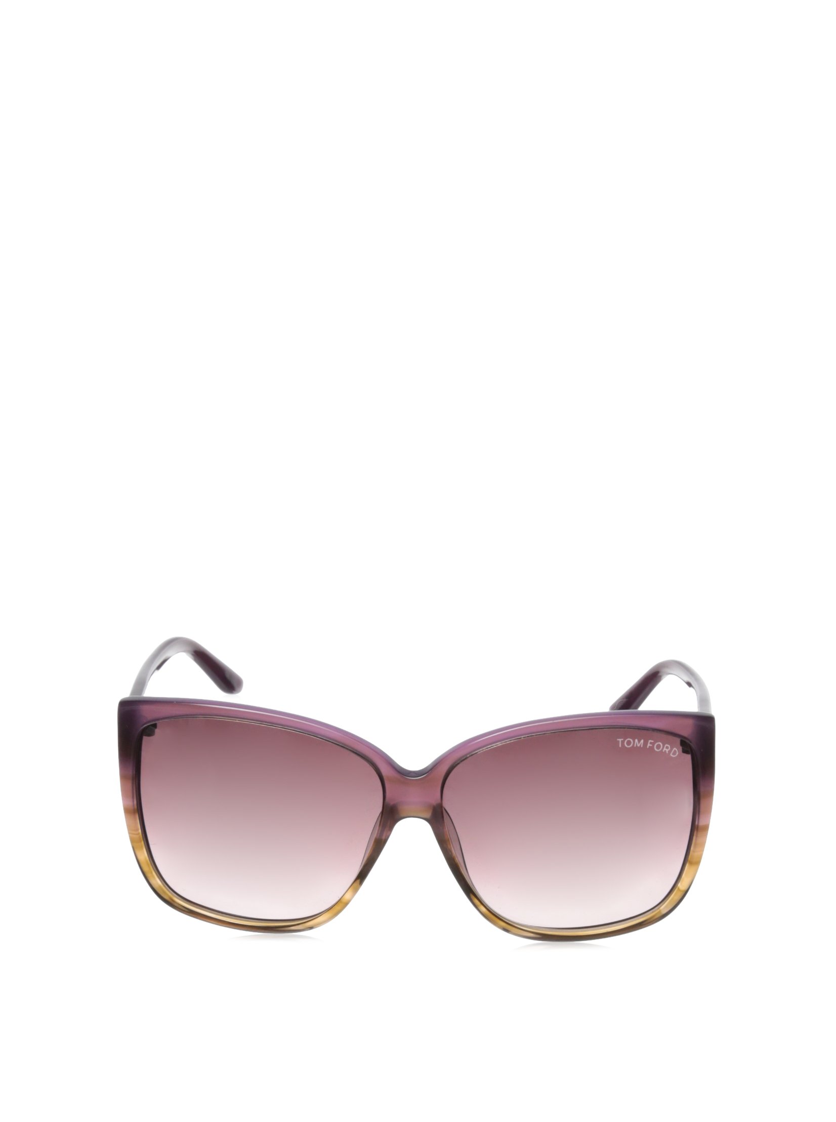 Tom Ford 0228 83z Purple Havana Lydia Wayfarer Sunglasses