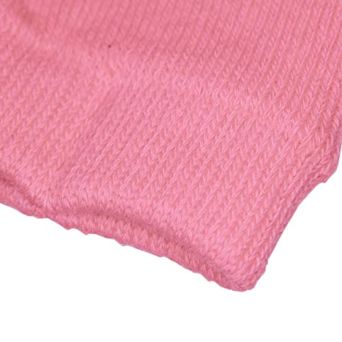 Toeless Socks-2 Pairs - Perfect for Yoga, dance, exercise, pedicures, and more (Black & Pink)Fits All