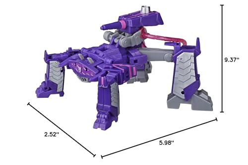 Transformers Toys Cyberverse Deluxe Class Shockwave Action Figure, Shock Blast Attack Move and Build-A-Figure Piece, for Kids Ages 6 and Up, 5-inch