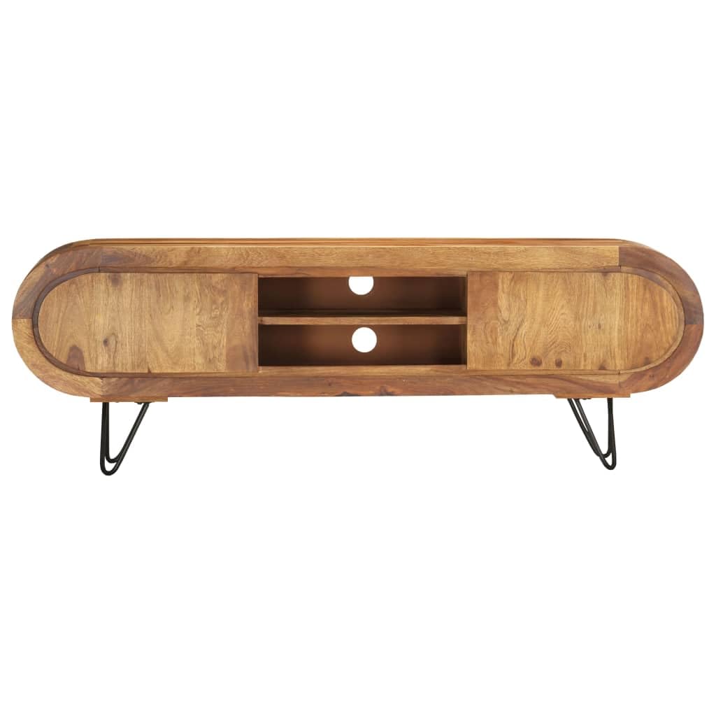 THYUOVAI TV Cabinet,Sideboard Lowboard Media Console Cabinet HiFi Cabinet Tv Table Suitable for Living Room,Bedroom,Closet,Hallway,Foyer,Office 55.1"x11.8"x17.7" Solid Sheesham Wood