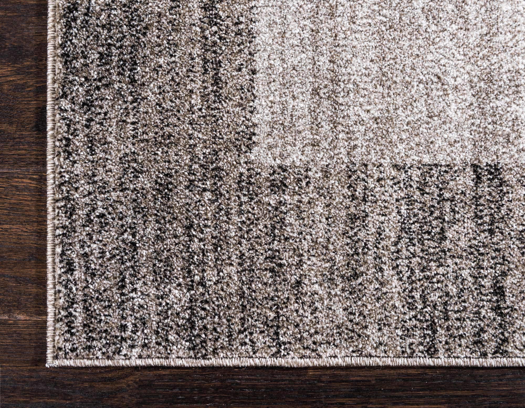 Unique Loom Del Mar Collection Area Rug - Abigail (9' x 12' Rectangle, Light Gray/ Black)