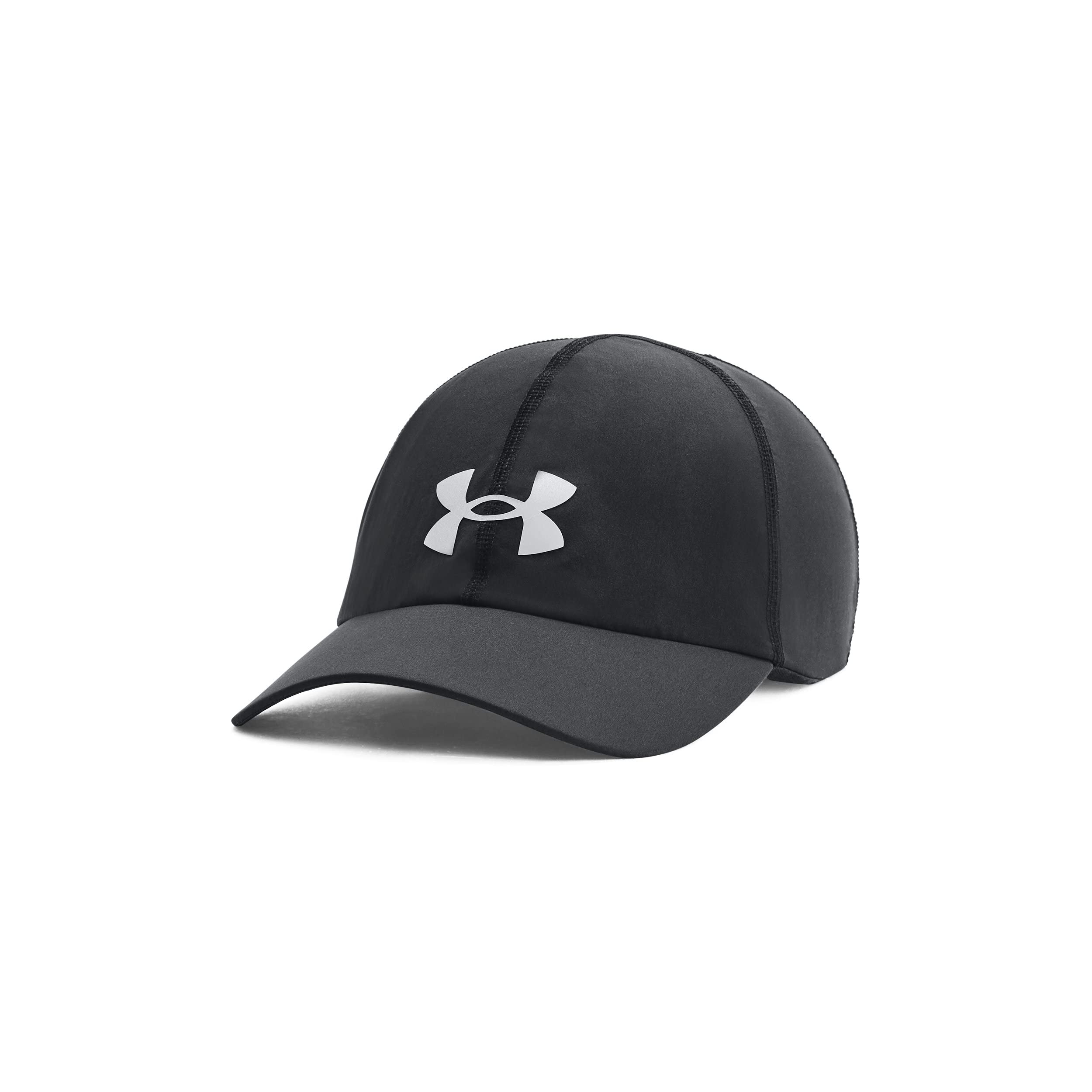 Under Armour Men's Shadow Run Adjustible Hat, Black (001)/Reflective, One Size Fits Most