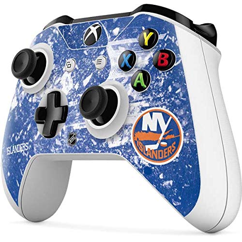 Skinit Decal Gaming Skin Compatible with Xbox One S Controller - Officially Licensed NHL New York Islanders Frozen Design