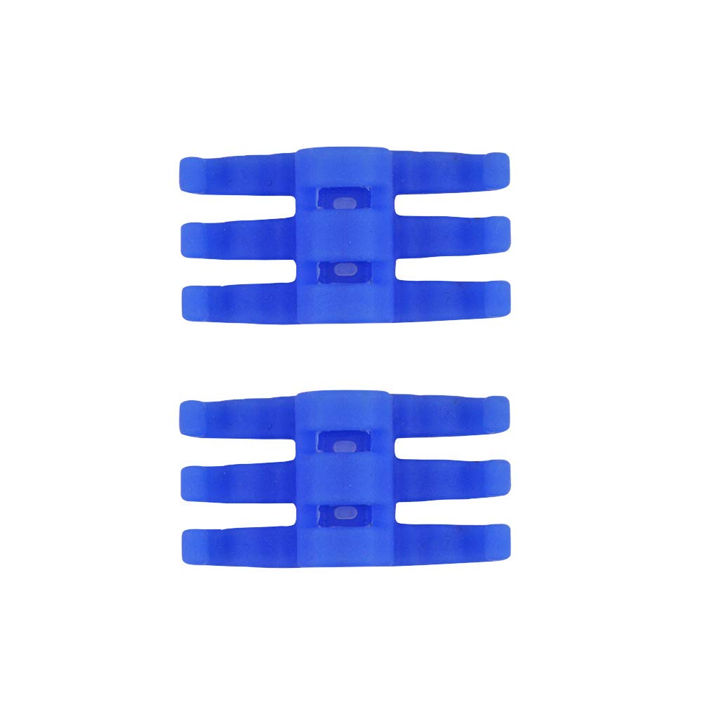 ZSHJGJR 2pcs Archery Bow Limbs Stabilizer Rubber Bow Limbs Shock Absorber Compound Bow Limbs Vibration Dampener Silencers Archery Accessory (Blue)
