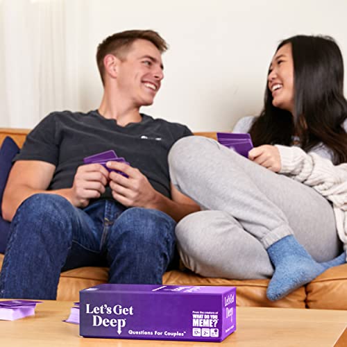 WHAT DO YOU MEME? Let's Get Deep - Conversation Cards for Couples, Love Language Card Game for Date Nights