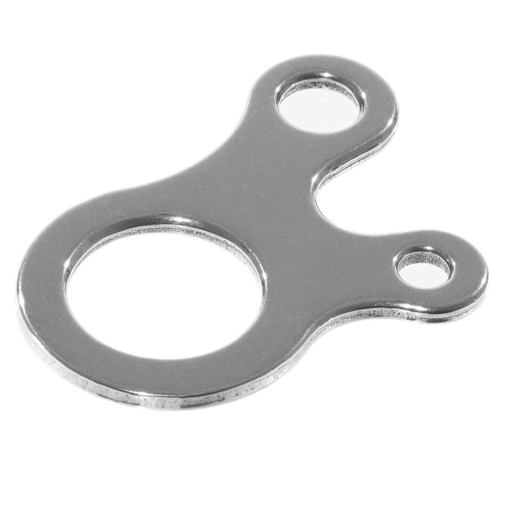 West Coast Paracord 3 Hole Tensioner Guyline Adjuster with a Figure 9 Descender Ring 3 Hole Connector- Tie Down, Tent, Shade, Canopy, Camping, Hiking, Backpacking (Silver, 10 Pack)
