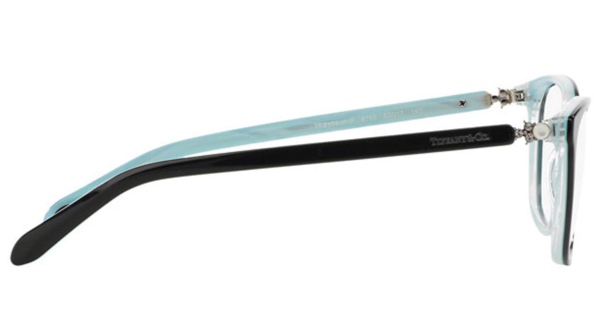 Tiffany & Co. TF2109HB - 8193 Eyeglass Frame BLACK/STRIPED BLUE 53mm