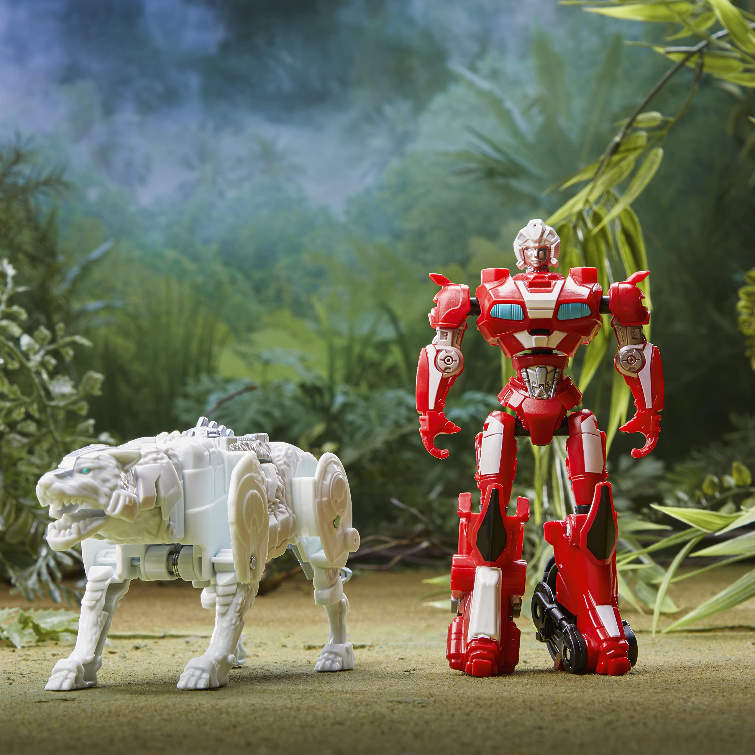Transformers: Rise of The Beasts Movie, Beast Alliance, Beast Combiners 2-Pack Arcee & Silverfang Toys, Ages 6 and Up, 5-inch