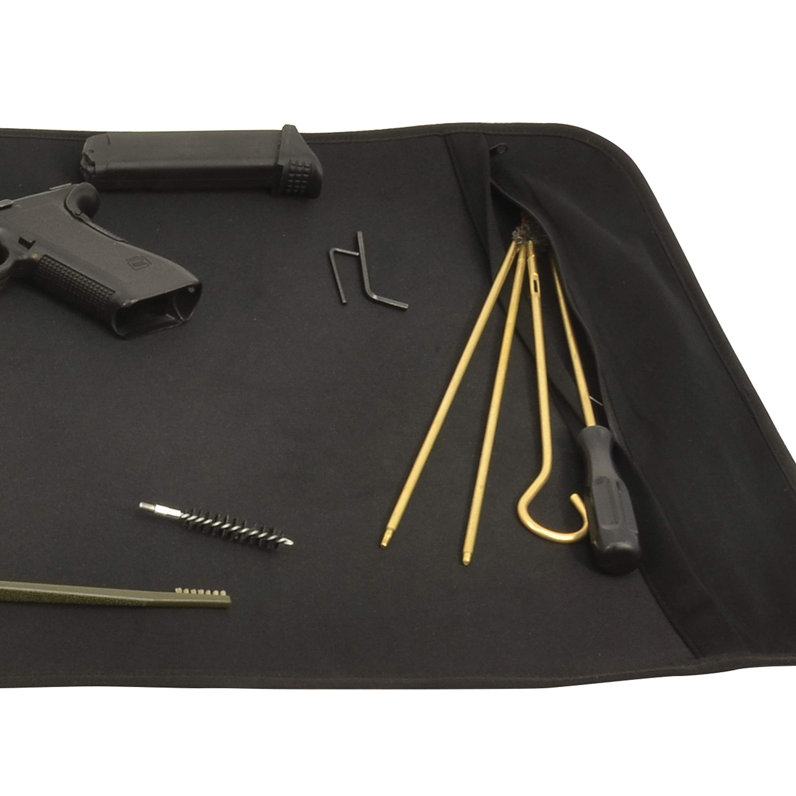 UTG 14.75" X 52" Universal Firearm Cleaning Mat - Black
