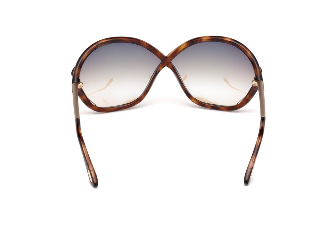 Tom Ford FT0529 Sunglasses - Blonde Havana Frame, Gradient Brown Lenses FT05297153F