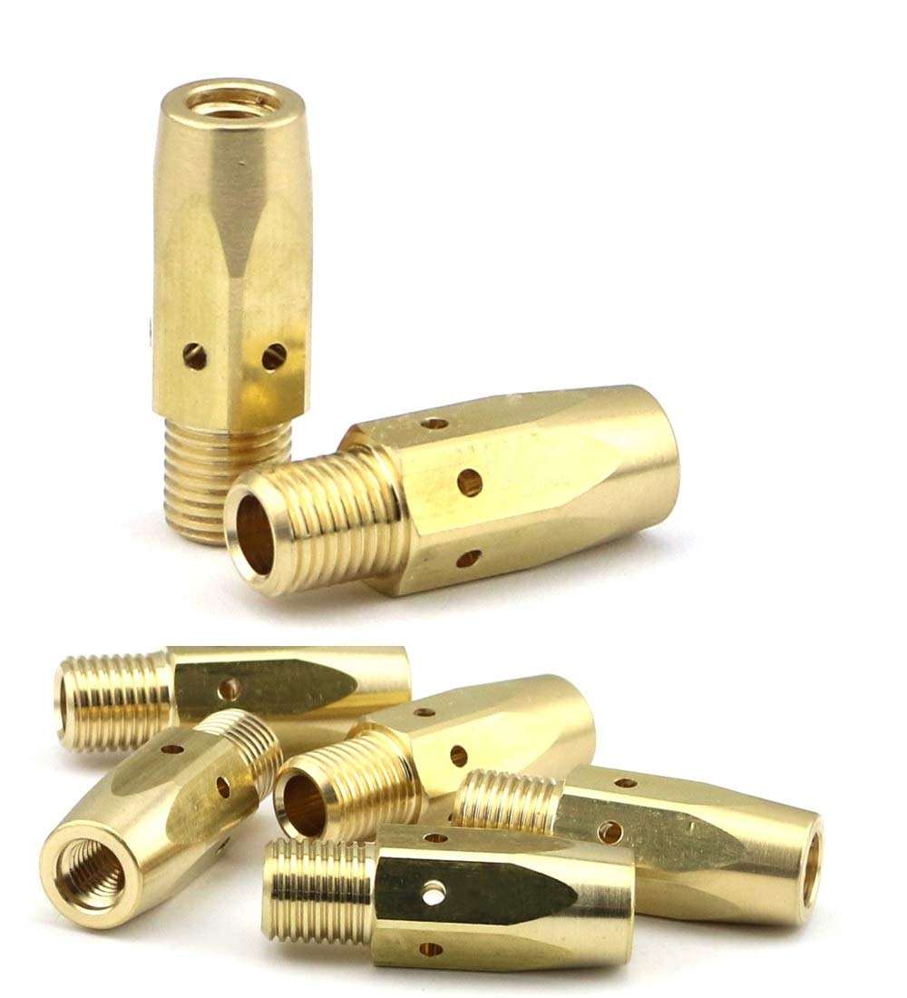 WeldingCity 2-pk Contact Tip Adapter Gas Diffuser 169728 for MIG Welding Gun Miller MIGmatic M-25 M-40 and Hobart H-series