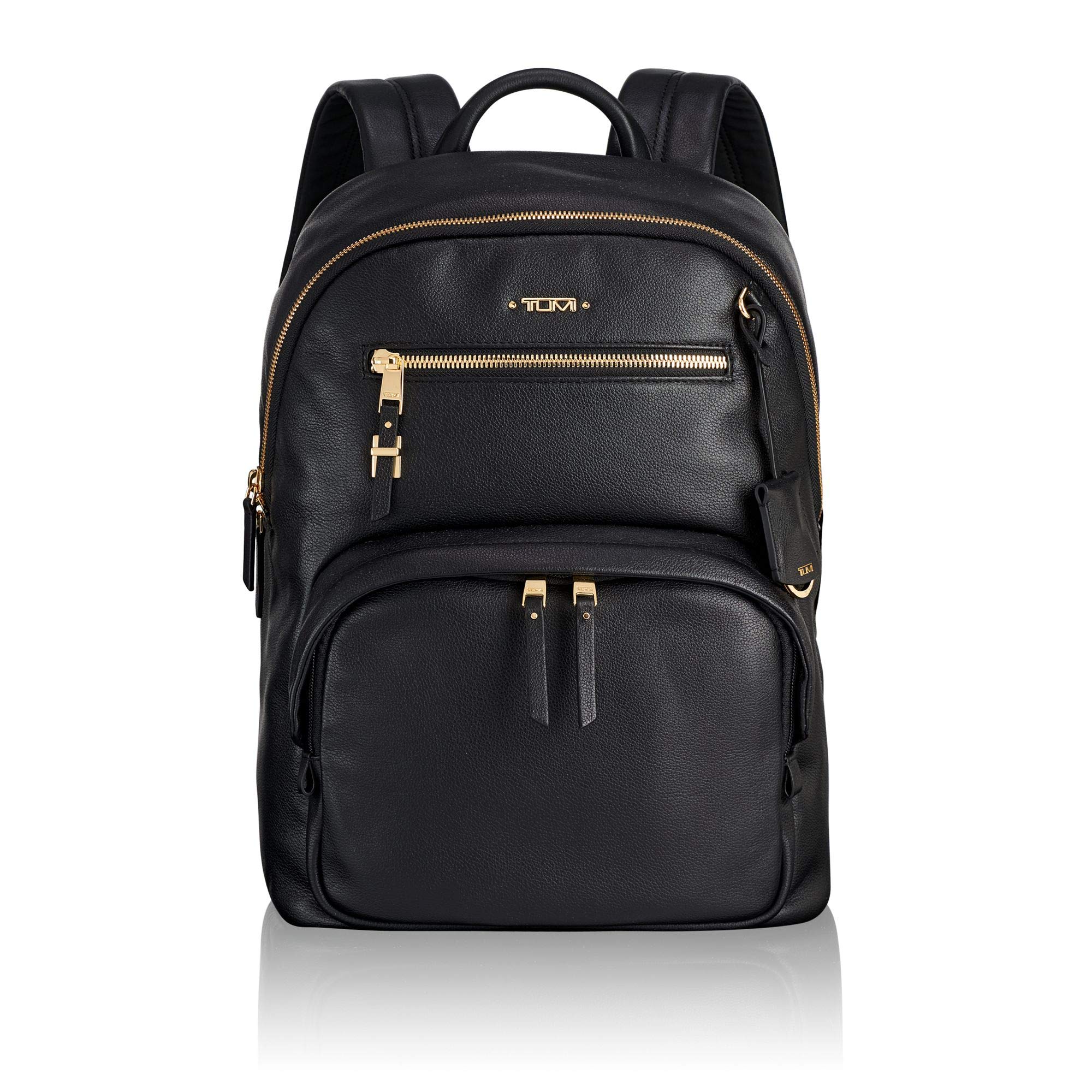 TUMI - Voyageur Hagen Leather Laptop Backpack - 12 Inch Computer Bag For Women - Black