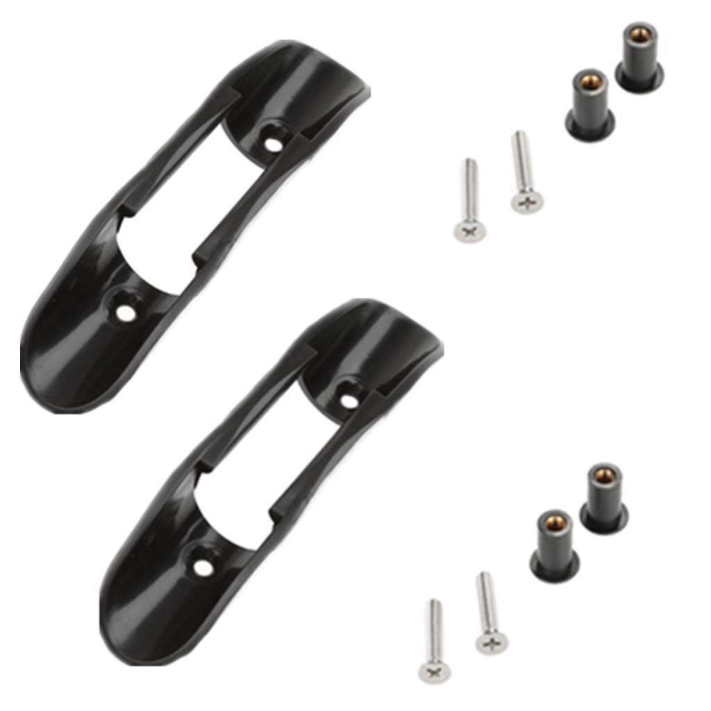 YiMusic 2 Pieces Universal Marine Kayak Paddle Clip Holder Keeper Suit for Kayak Canoe Boat Mount Accessories