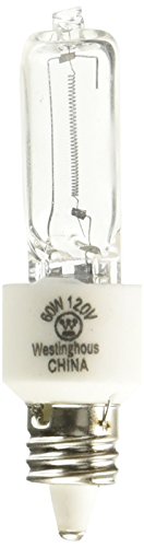 Westinghouse 0625800, 60 Watt, 120 Volt Clear Incand T3 Light Bulb, 2000 Hour 960 Lumen