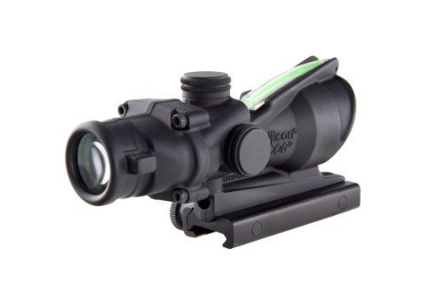Trijicon 4x32 ACOG Riflescope with Green Dual Illuminated Chevron Reticle and TA51 Mount