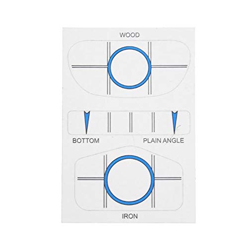 Superdone 10 Sets Golf Practices Improve Skills Impact Tapes Labels Recorder Kit Golf Beginner for Woods Irons and Putter