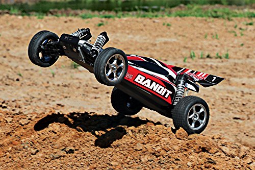 Traxxas Bandit: 1/10 Scale 2WD Off-Road Buggy with TQ 2.4ghz Radio System, Red
