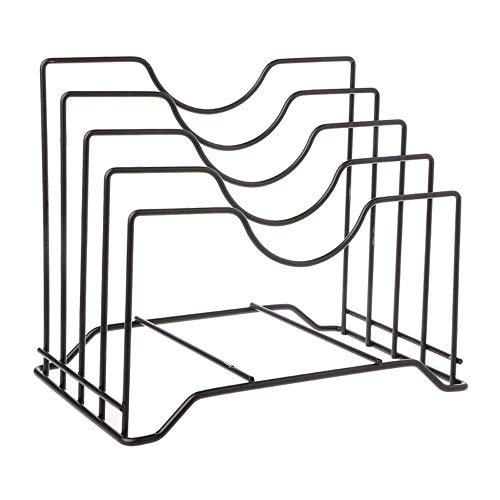 WUDILU Magazine Book Shelf Kitchen Drainer Knife Racks Chopping Cutting Board Holder Pan Lid Cover Stand Plate Bakeware Storage Shelf (Color : E)