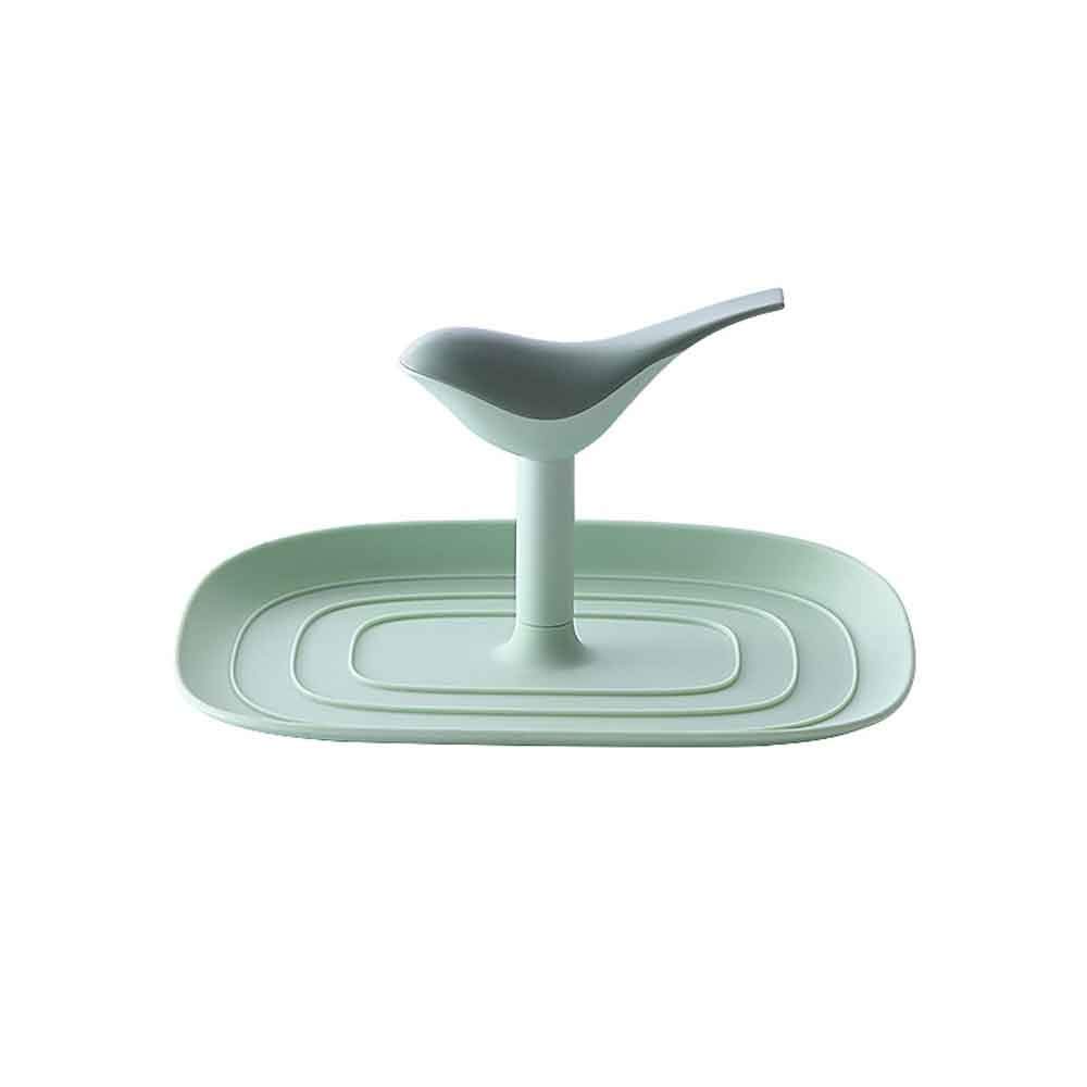 WUDILU Pan Pot Cover Lid Rack Stand Spoon Holder Stove Organizer Home Storage Soup Spoon Rests Kitchen Tools (Color : Gray)