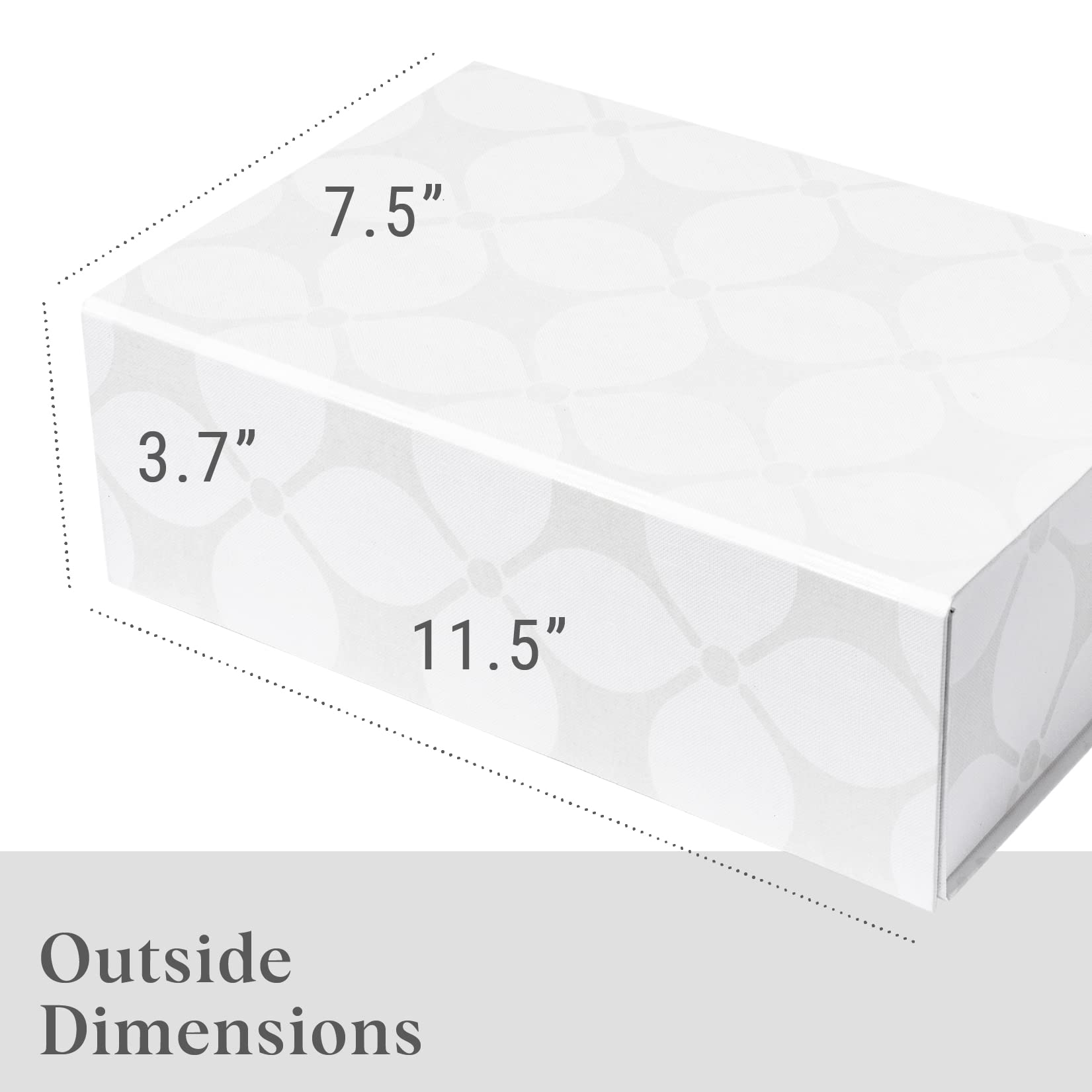 Sorarto Luxury Gift Box with Magnetic Lid 3-Pack | Black Linen Decorative Gift Boxes for Presents, Wedding Gifts, and Keepsakes. 11.5" x 7.5" x 3.5"