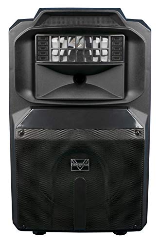 VocoPro 12” Powered DJ/Karaoke Party Speaker with RGB Derby Light (KARAOKETHUND1200)