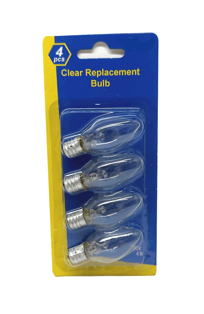UI PRO TOOLS Night Light Clear Light Bulb (10 Lumens, 5 watts, 120 Volts) - Pack of 4