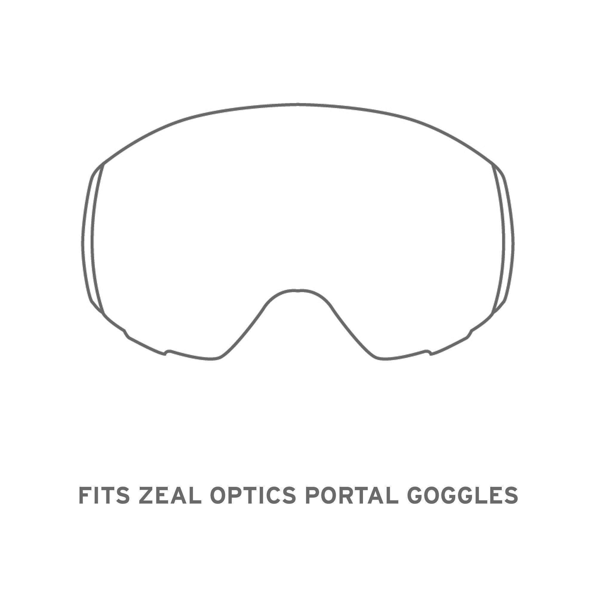Zeal Optics Portal Goggle Accessory Lens - Replacement Lenses For Ski & Snowboard Goggles, Rail Lock System Lenses - Optimum Persimmon Sky Blue Accessory Lens