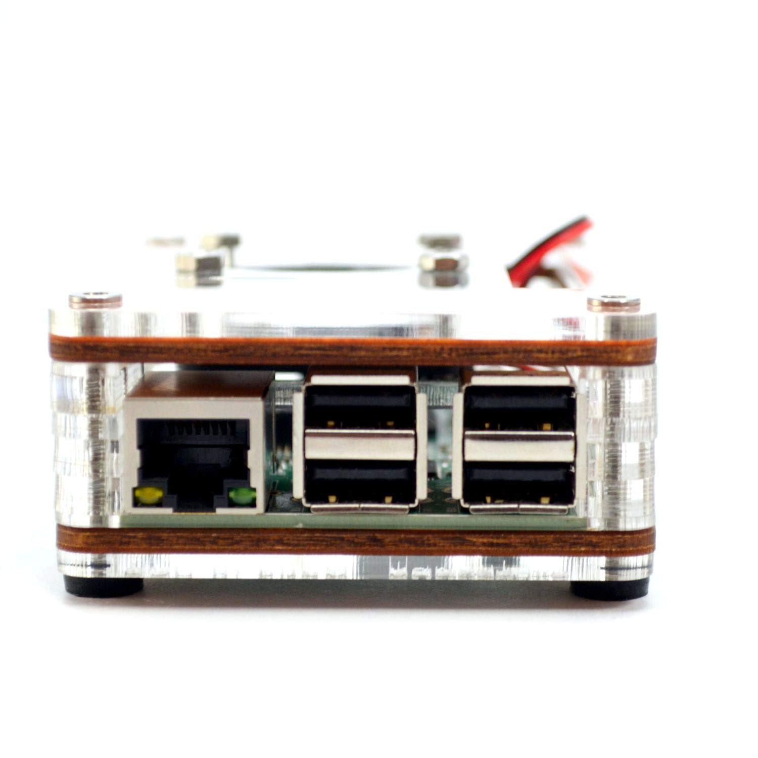 Zebra Bagel Fan Case β Raspberry Pi 4B, 3B+, 3B, 2B, and B+ ~ Color Options (Wood)