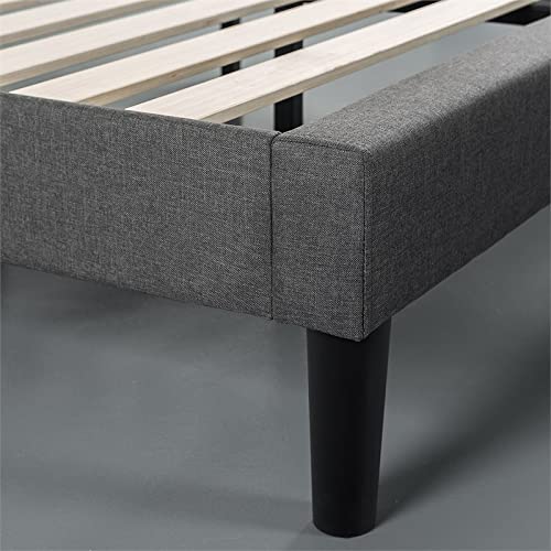 Zinus Dori Upholstered Platform Bed Frame, Queen & 12 Inch Green Tea Memory Foam Mattress/CertiPUR-US Certified/Bed-in-a-Box/Pressure Relieving, Queen