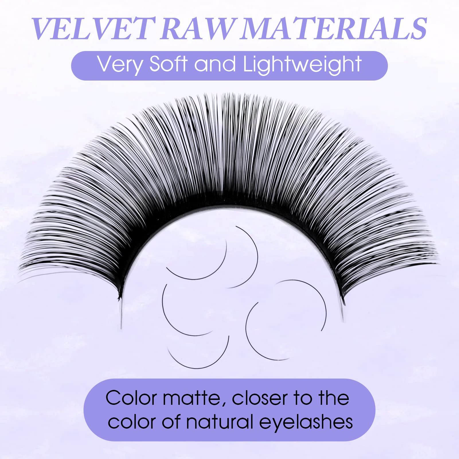 Wendy Lashes Classic Lash Extensions D Curl Eyelash Extensions Premium 0.10 thickness Volume Lash Extension 20-25mm Individual Lashes Soft Dark Professional Lashes Extensions(0.10-D, Mixed 20-25mm)