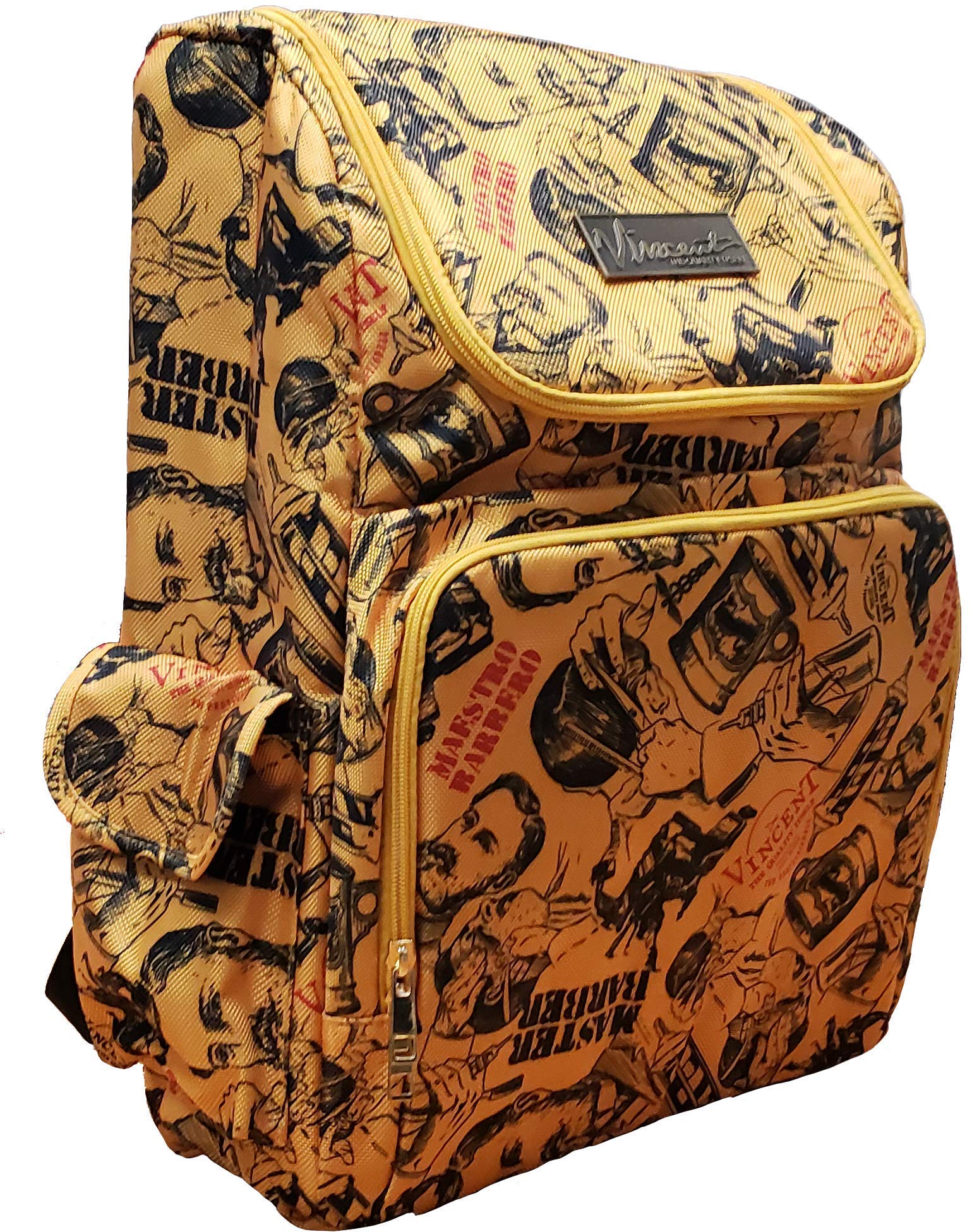 Vincent Master Backpack Travel Stylist Barber Bag (Gold)