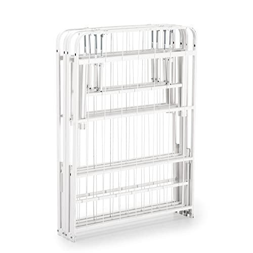 ZINUS SmartBase Tool-Free Assembly Mattress Foundation / 14 Inch Metal Platform Bed Frame / No Box Spring Needed / Sturdy Steel Frame / Underbed Storage, White, Queen