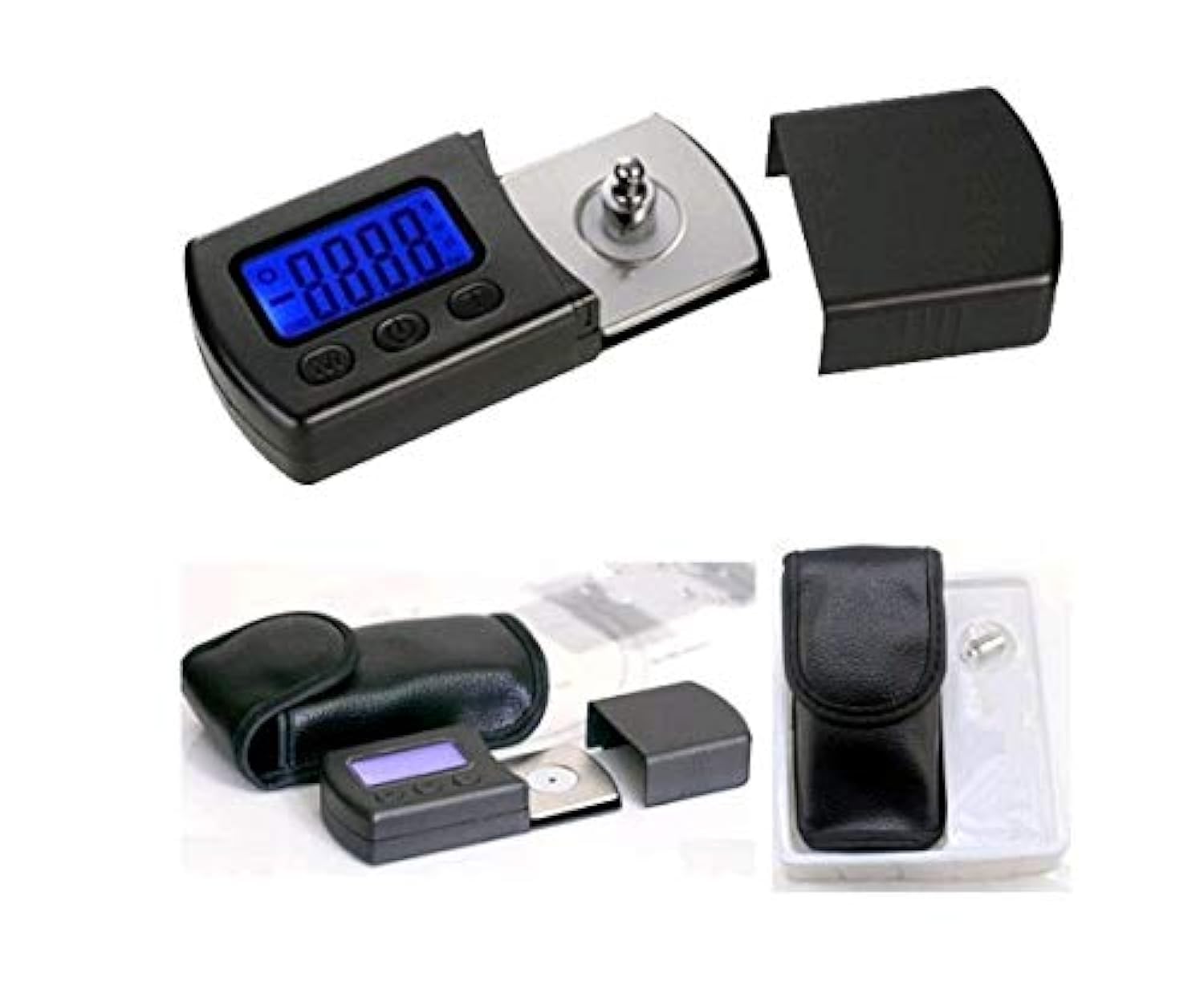 Zerone Digital Turntable Stylus Force Scale Gauge 0.01g with Blue LCD Backlight for Tonearm Phono Cartridge