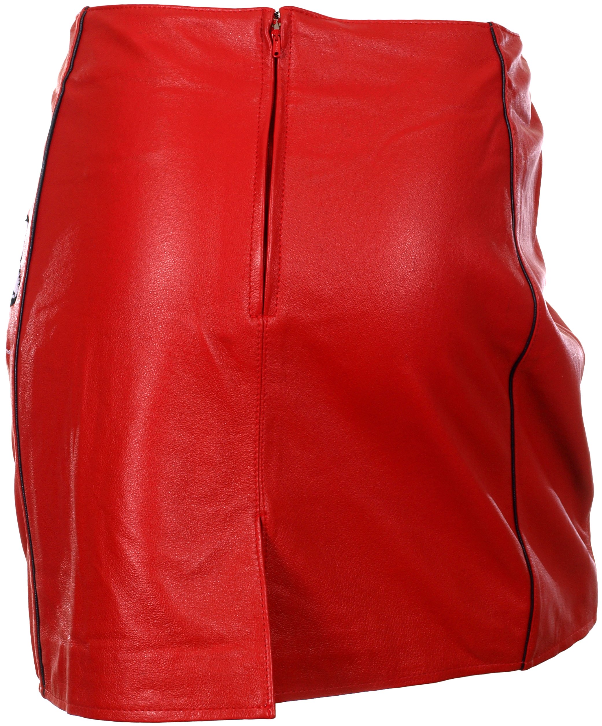 Vintage Dale Earnhardt Jr. #8 Leather Skirt a Nascar Red Mini Skirt for Women (as1, alpha, m, regular, regular)
