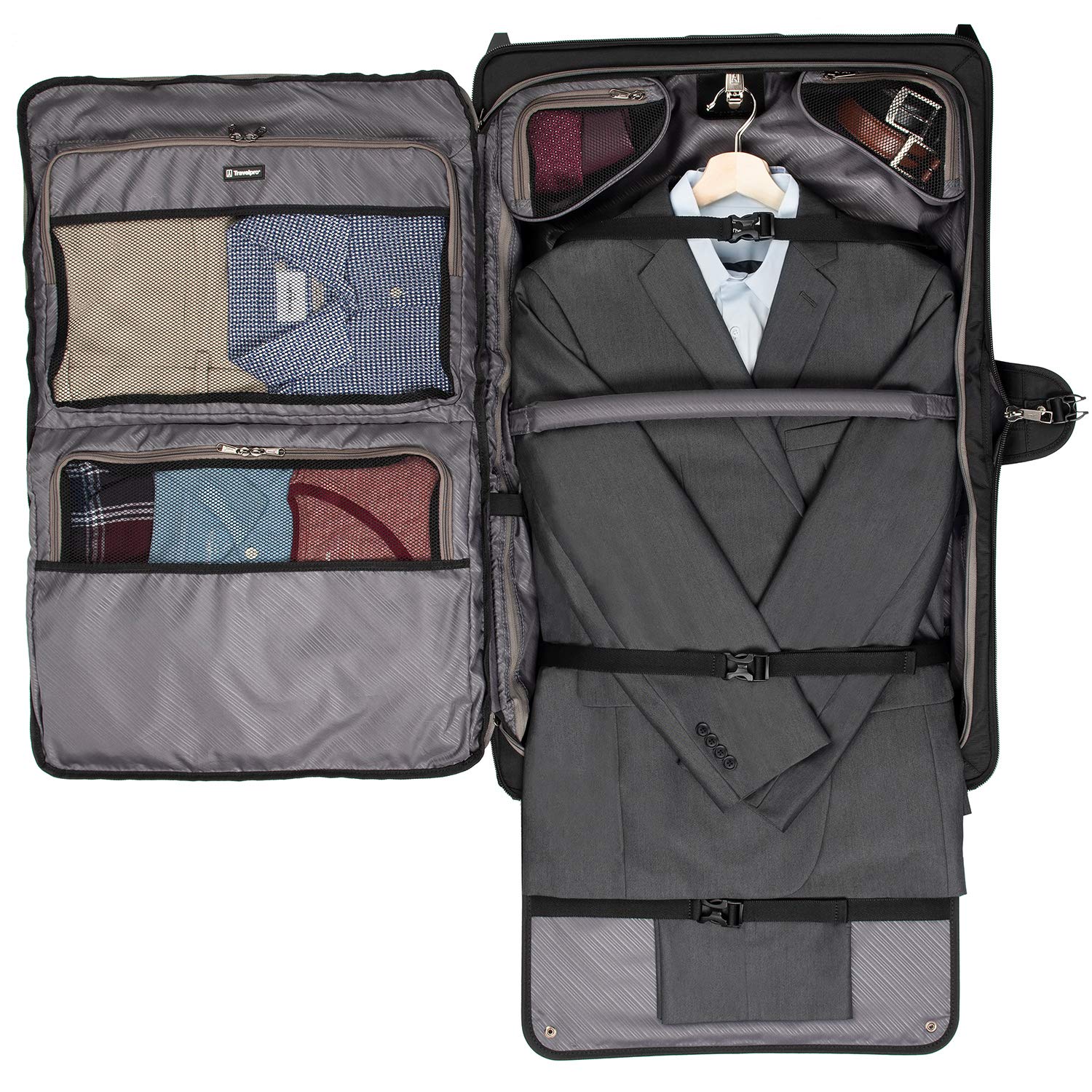 Travelpro Crew Versapack Carry-on Rolling Garment Bag (Jet Black)