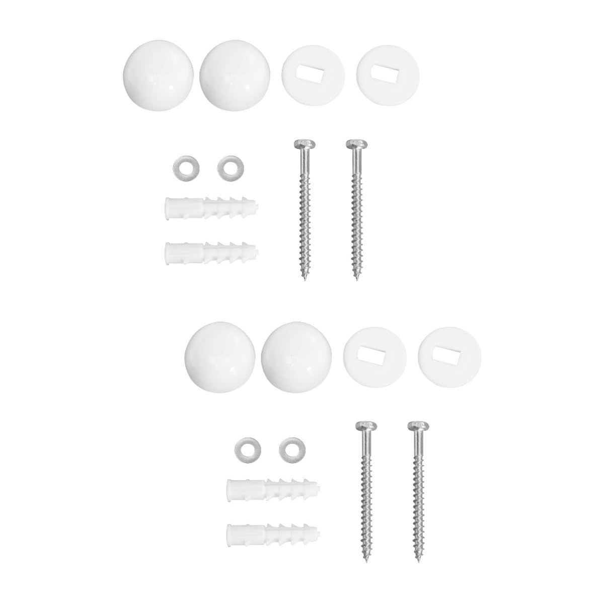Uonlytech 4 Sets Toilet Decorative Cap Screws for Plastic Universal Lids Toilet Seat Hinge Toilet Screws Brass Closet Bolts Toilet Accessories Toilet Installation Anchor Screw Toilet Bolts