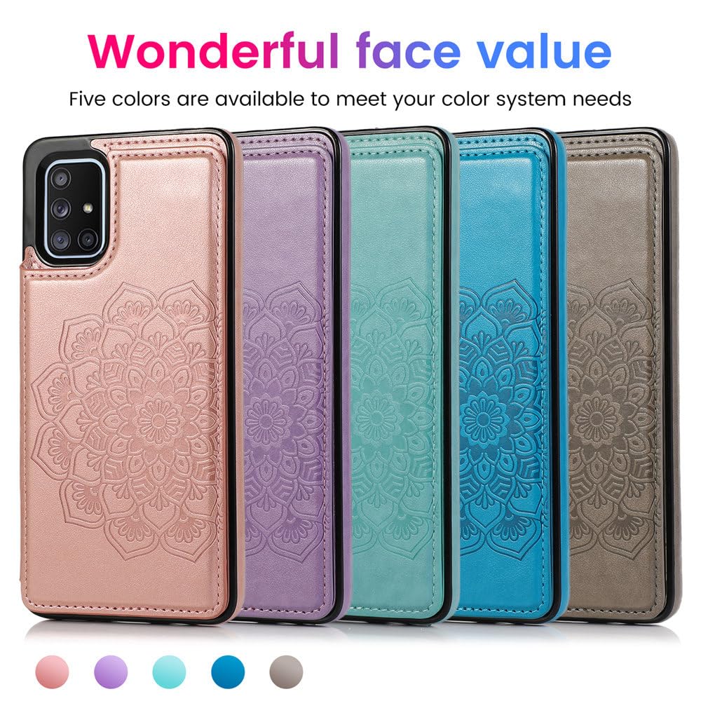 YUMESS Magnetic Case for Samsung Galaxy A52 A72 A32 A42 A12 A22 A51 A71 A21 A30 A40 A50 A70 Leather Card Slot Wallet Phone Cover,Gray,for Galaxy A12 5G