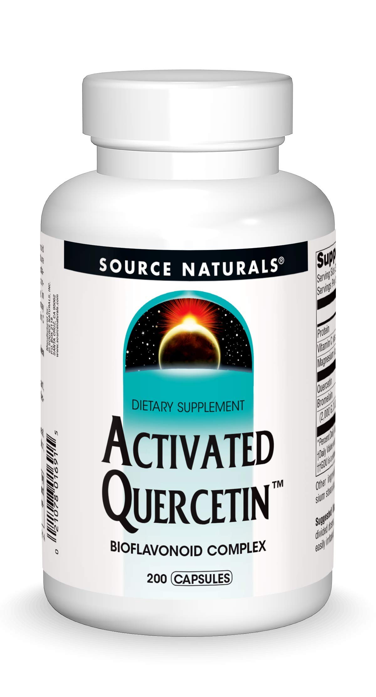 Source Naturals Activated Quercetin, for Seasonal & Immune Support - 200 Capsules