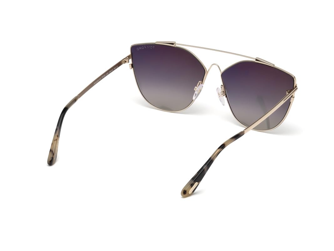 Tom Ford FT0563 28C Shiny Rose Gold Jacquelyn Cats Eyes Sunglasses Lens Categor