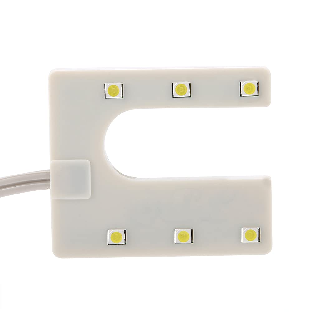 Zixyqol LED Work Light for Flat car Sewing Machine 0.3W 6-LED Sewing Machine Accessory U-Shaped Table Lamp Eye Protection and Energy Saving