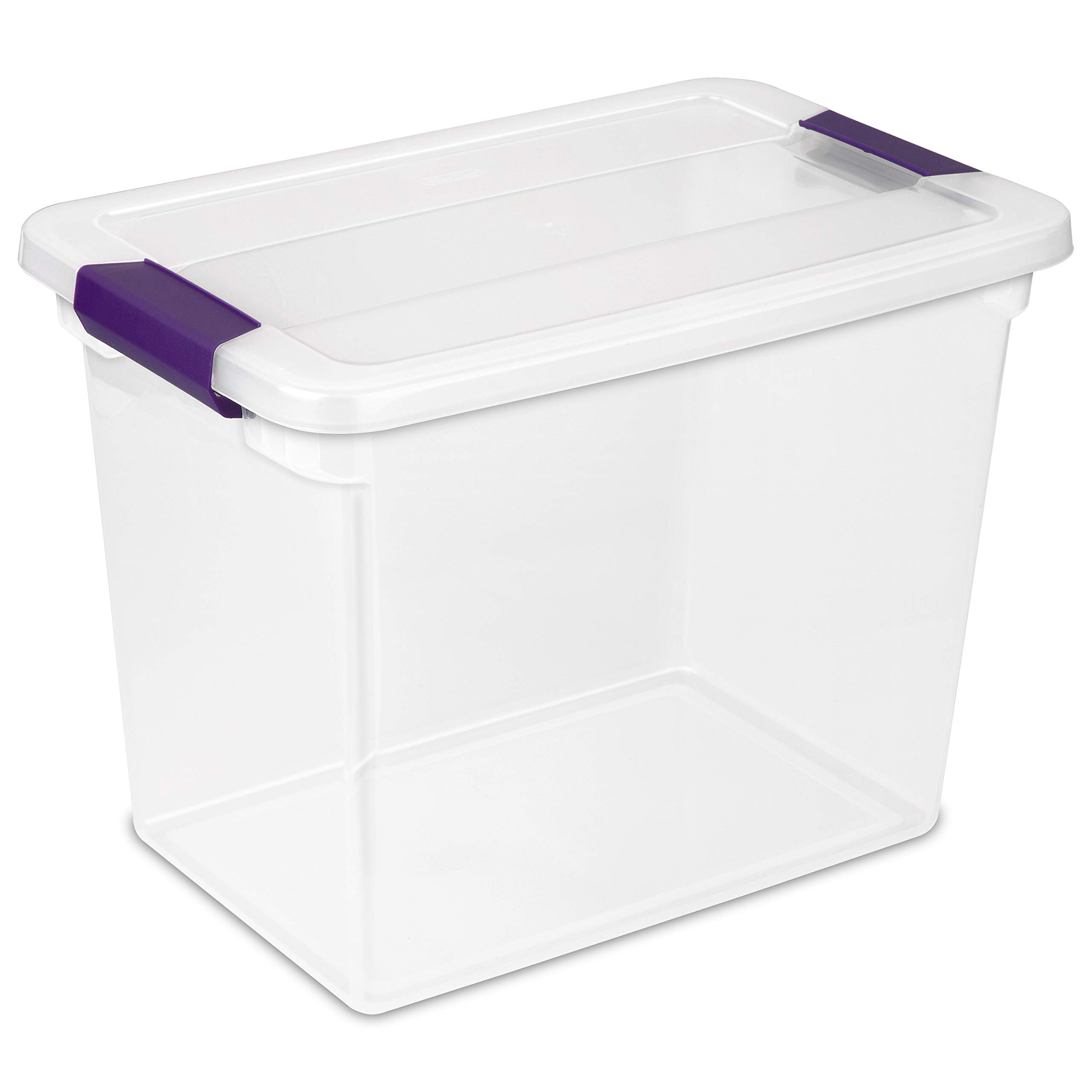 Sterilite Storage Bins Bundle - 27 Quart ClearView Latch Box (6-Pack) and 6 Quart ClearView Latch Box (12-Pack)