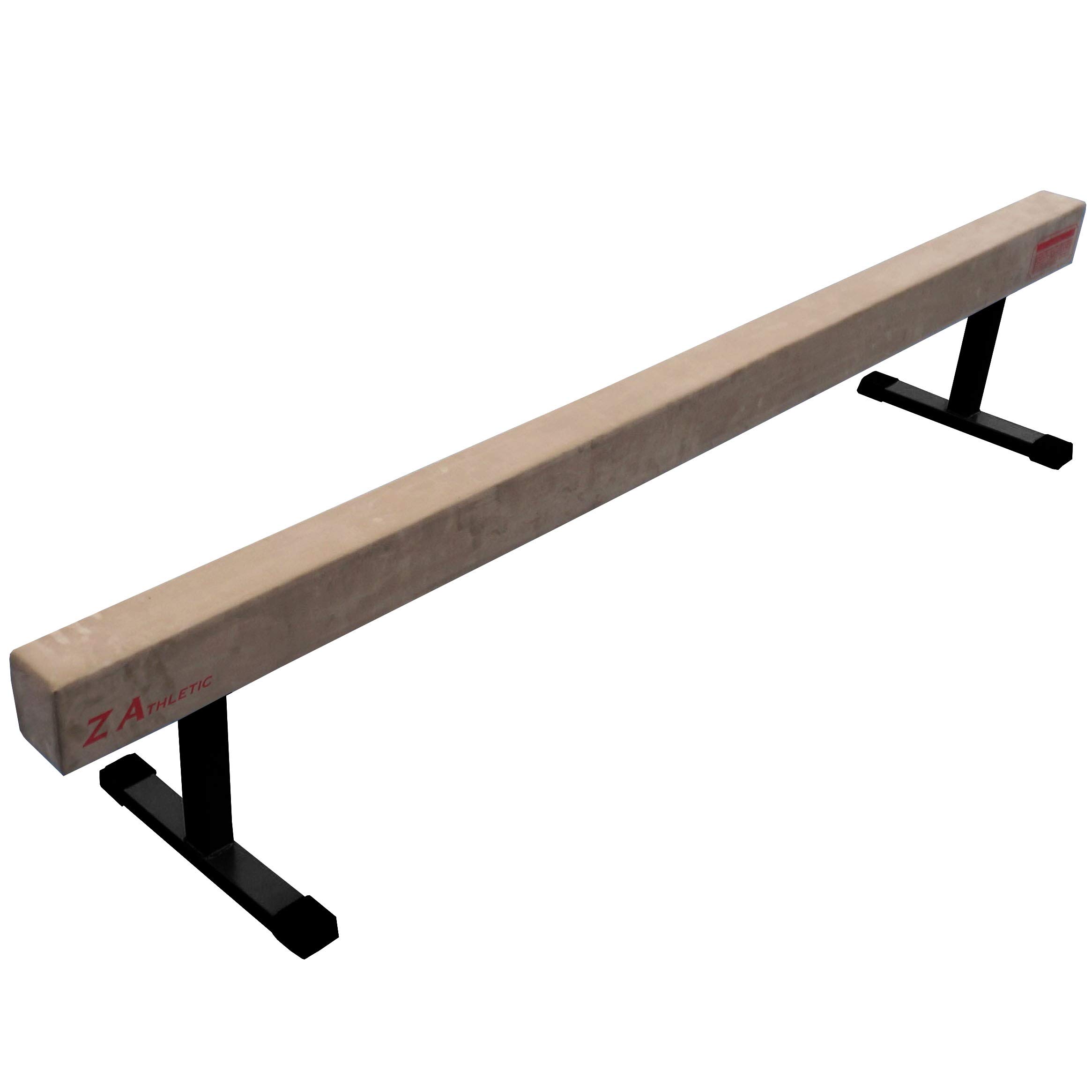 Z Athletic Off Ground Training Balance Beam and Mat Bundle (18"), tan & Blue, ZATH-OGB-4x6x2-18B