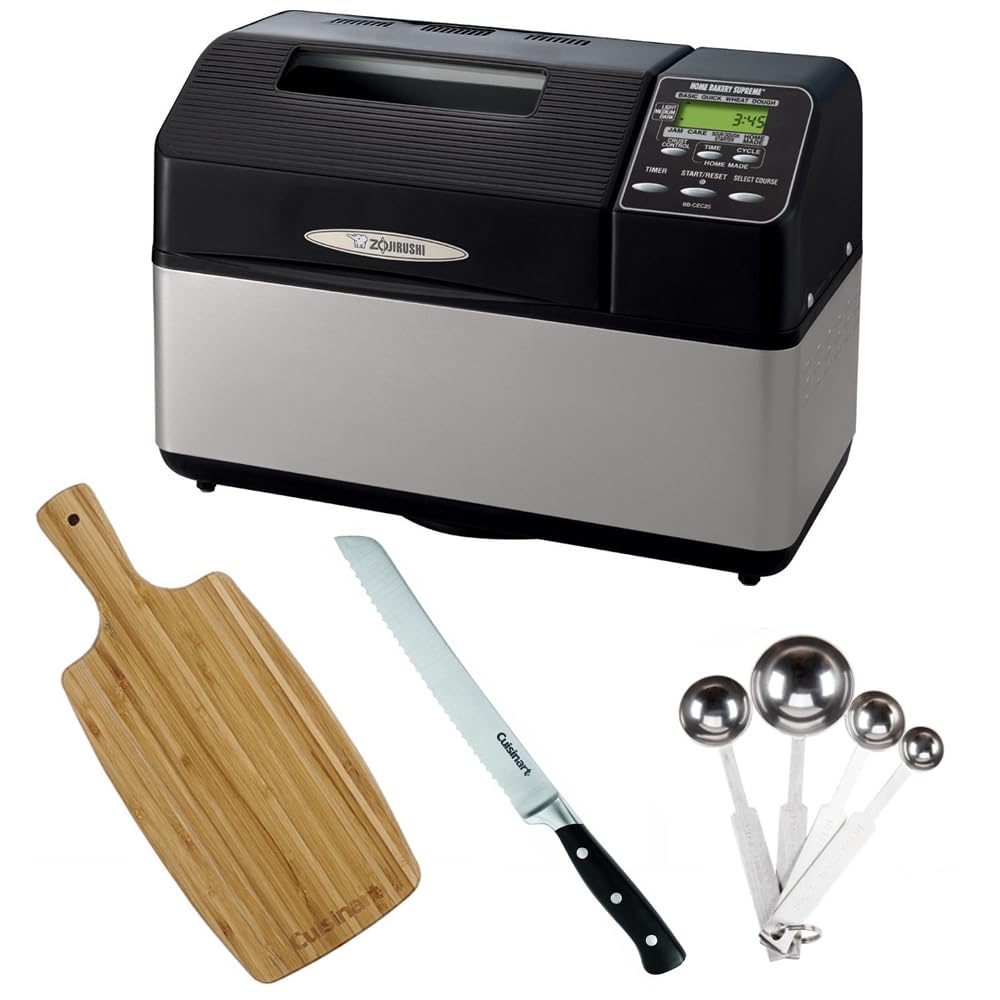 Zojirushi BB-CEC20 Home Bakery Supreme 2 lb. Loaf Breadmaker w/ Accessory Bundle