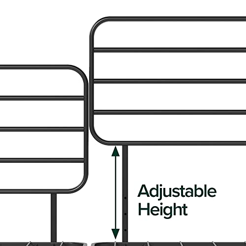 ZINUS SmartBase Mattress Foundation with Headboard / 14 Inch Metal Platform Bed Frame / No Box Spring Needed / Sturdy Steel Frame / Adjustable Headboard Height, Twin