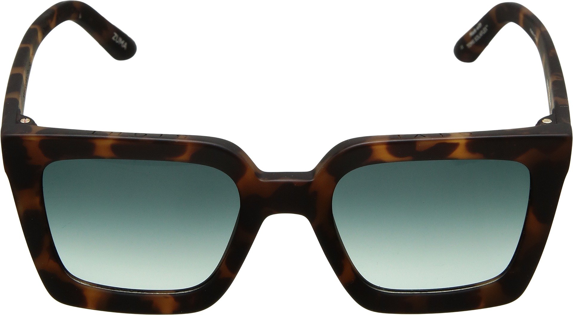 TOMS Women's Zuma Square Sunglasses, Matte Blonde Tortoise/Aqua Gradient, 51-22-148