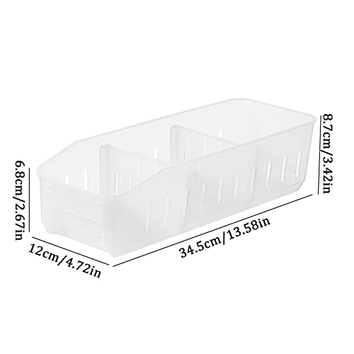Sugar Storage Containers Plastic Refrigerator And Pantry Large Divided With Handles Modular Stacking Food Storage Box For Freezer Dry Food Storage