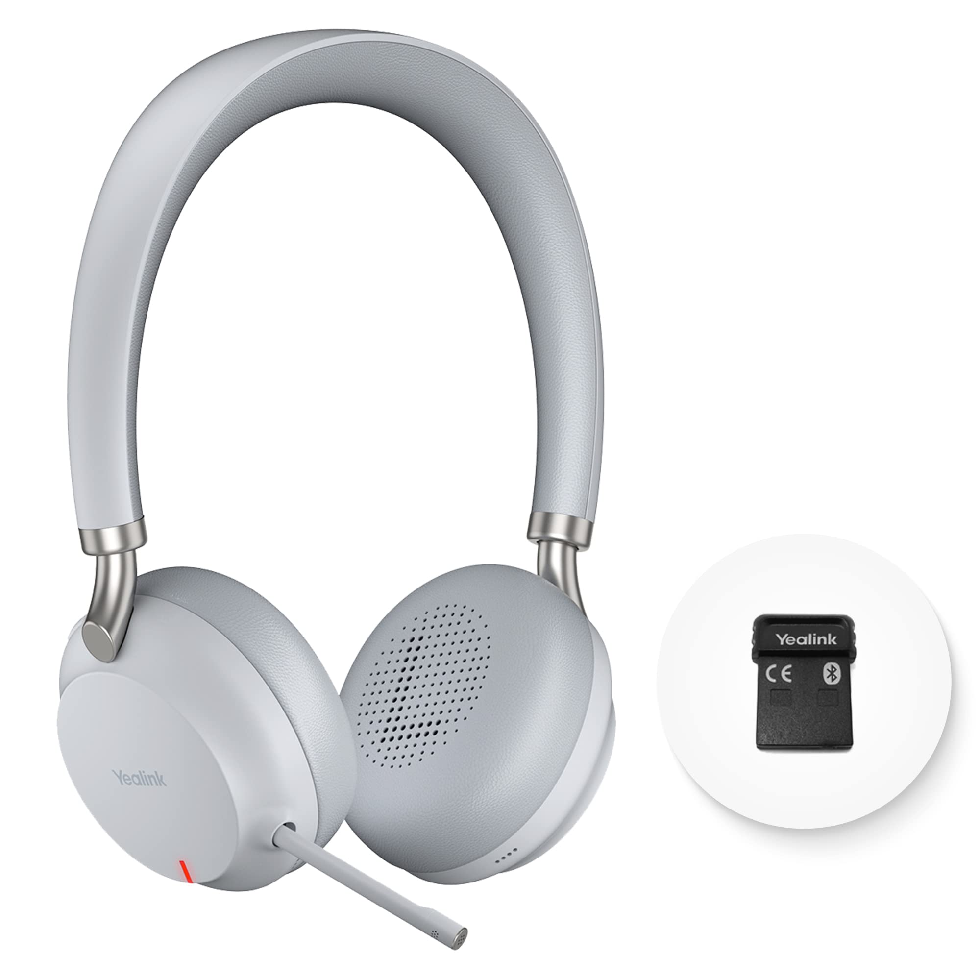 Yealink BH72 Bluetooth Headst with Microphone (Light Gray, Headset,UC Compatible)